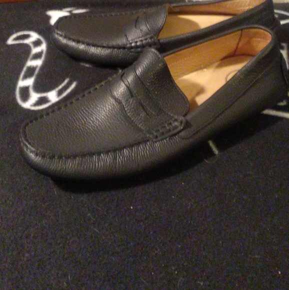 1901 | Shoes | 91 Mens Loafers Black Pebbled Leather Size 8m | Poshmark